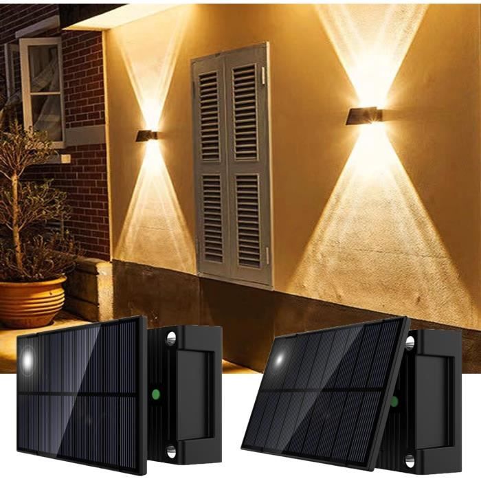 Applique Murale Solaire D'Extérieur Up And Down - Lampe Solaire Pour Extérieur - Éclairage Led ...