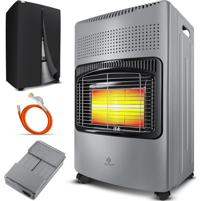 SER Chauffage à gaz 4200 W avec régulateur de pression de gaz, tuyau de ...