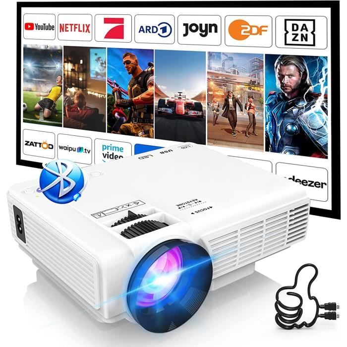 Projecteur HI-04 1080P Full HD Supportée, AKATUO Bluetooth ...