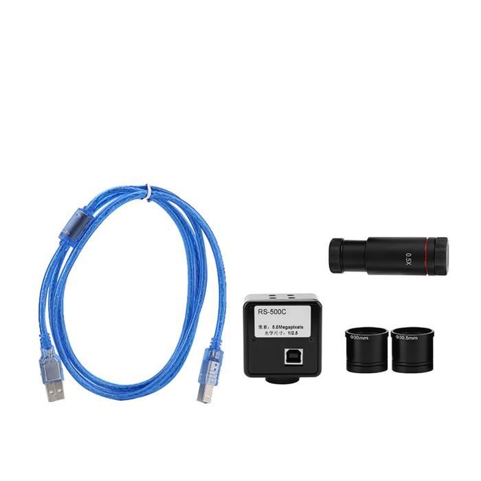 VGEBY Caméra industrielle oculaire avec lecteur de caméra de microscope ...