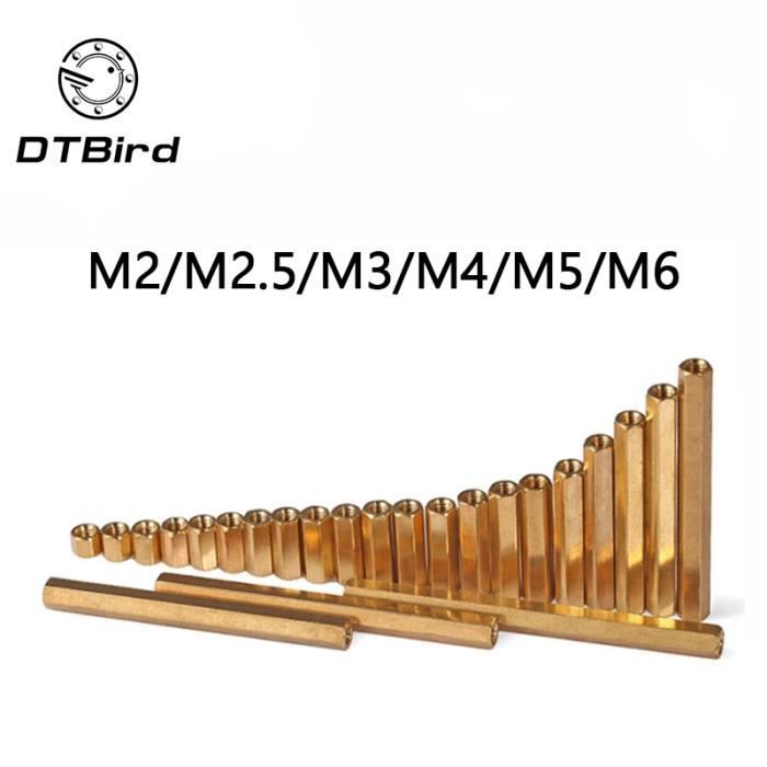 M5 5pcs-50mm -vis hexagonale femelle M2 M2.5 M3 M4 M5 M6, 5 50 pièces ...