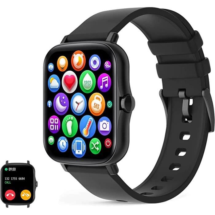 Smartwatch Passer et recevoir des appels, avec podomètre IP67 Montre ...