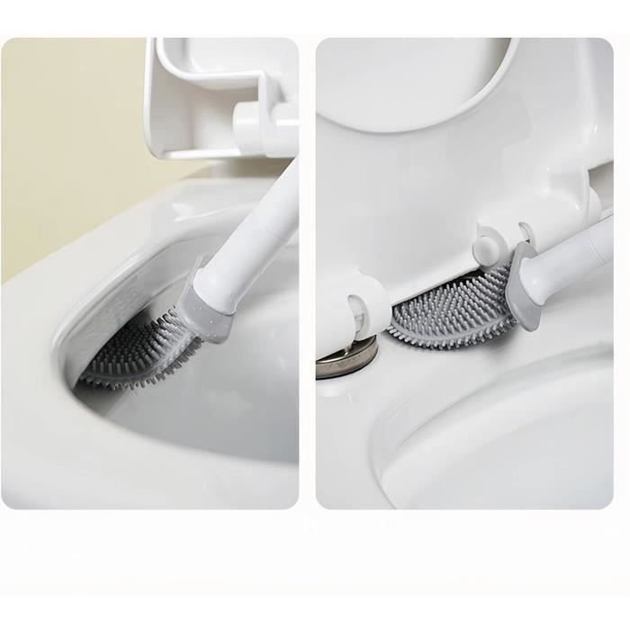 Brosse Toilettes Wc, Aucun Perçage Brosse Toilettes Wc Suspendu, 2 ...