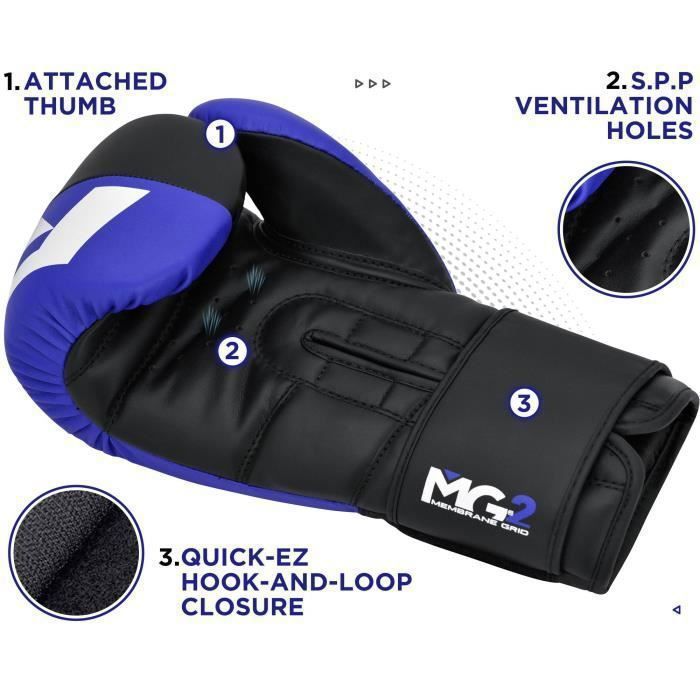 Gants de boxe et d'entraînement RDX en cuir de vache durable, parfaits ...