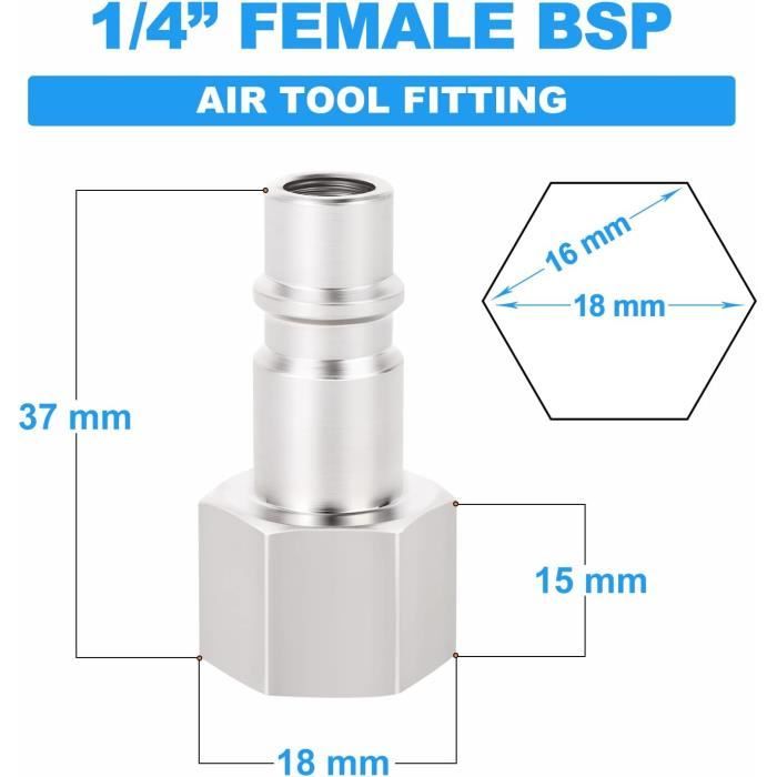 10 Pièces 1-4 "Filetage Bsp Femelle Prise D'Air En Acier Industriel ...