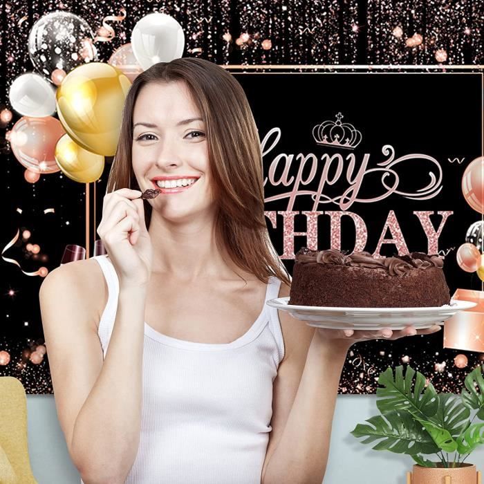 Banderole Joyeux Anniversaire, Toile Banderole Anniversaire, Grand ...
