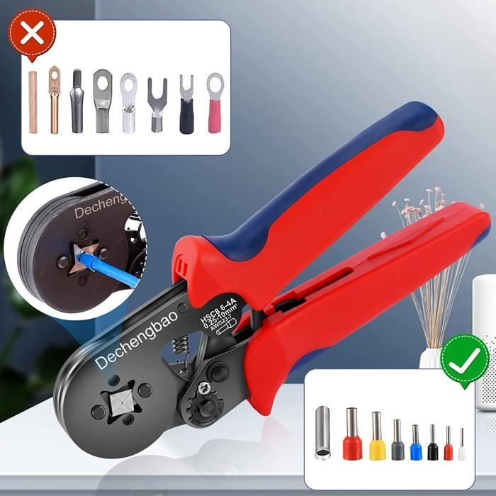 Outil de sertissage de virole, outils de sertissage réglables de pince à sertir utilisés pour 0 ...