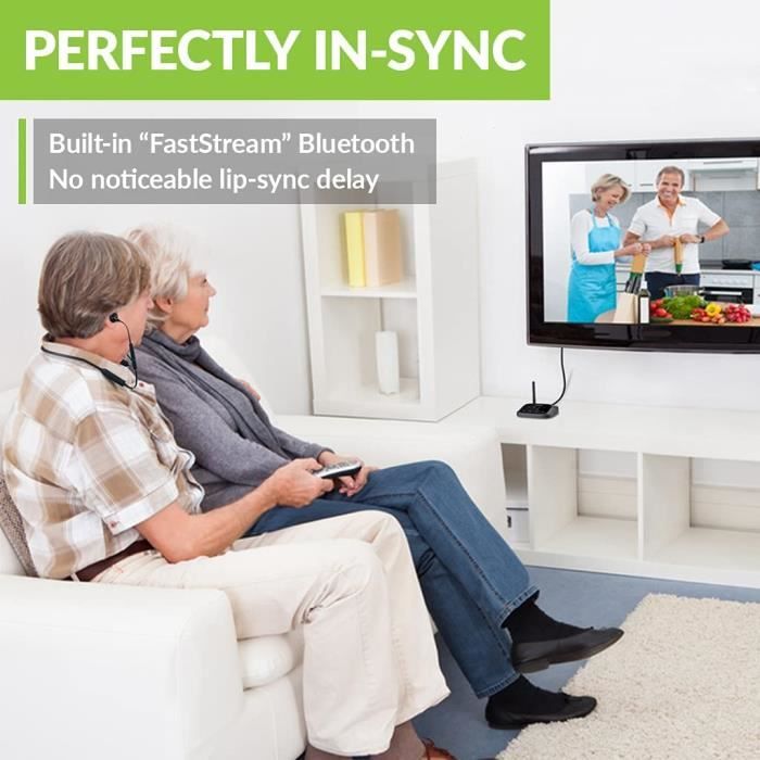 Avantree HT5006 Casque sans Fil pour TV avec Transmetteur Bluetooth ...