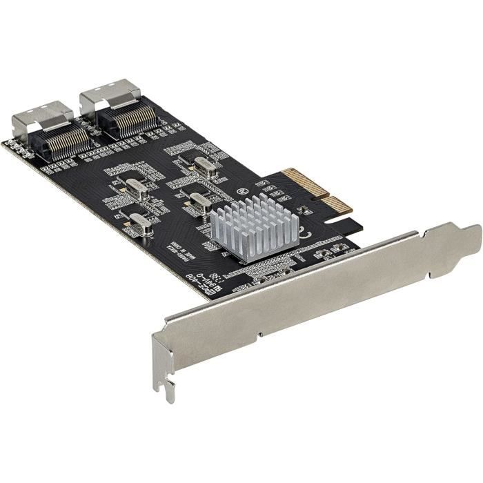 Carte Contrôleur Sata Pcie 8 Ports - Carte Sata Pci Express 6Gbps 4 ...