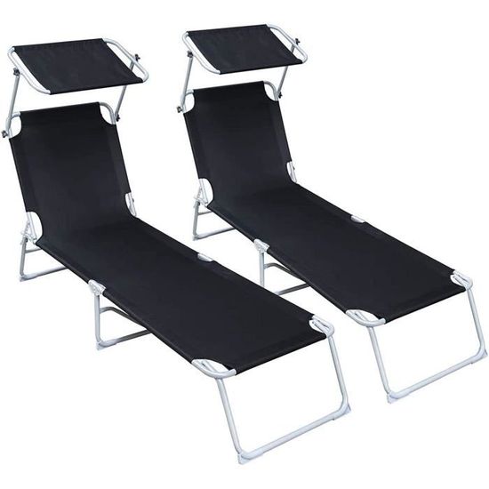 FCXBQ Bain de Soleil, Chaise Longue, Chaise Longue inclinable, avec ...