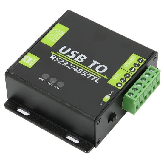 HURRISE Convertisseur d'isolement USB vers RS232/485/TTL Convertisseur ...
