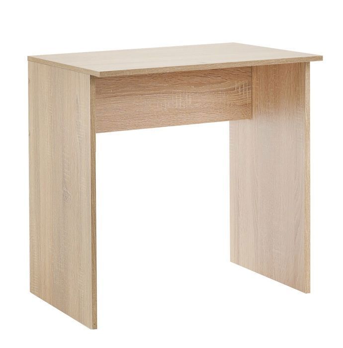 Table de bureau en bois coloris chêne cambrian - PEGANE - Meuble du ...