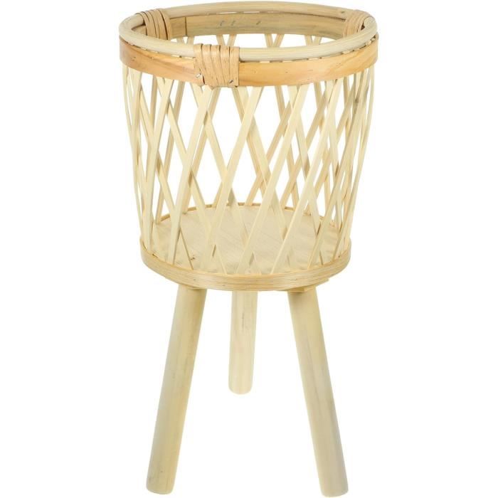 Panier En Rotin Plante Support Rustique En Osier Porte-Pot De Fleur ...