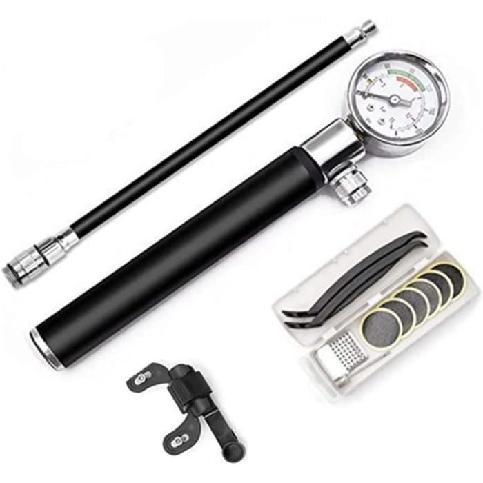 Pompe À Vélo, 210 PSI Vélo Tire Pompe Kit avec Manomètre De Pression ...