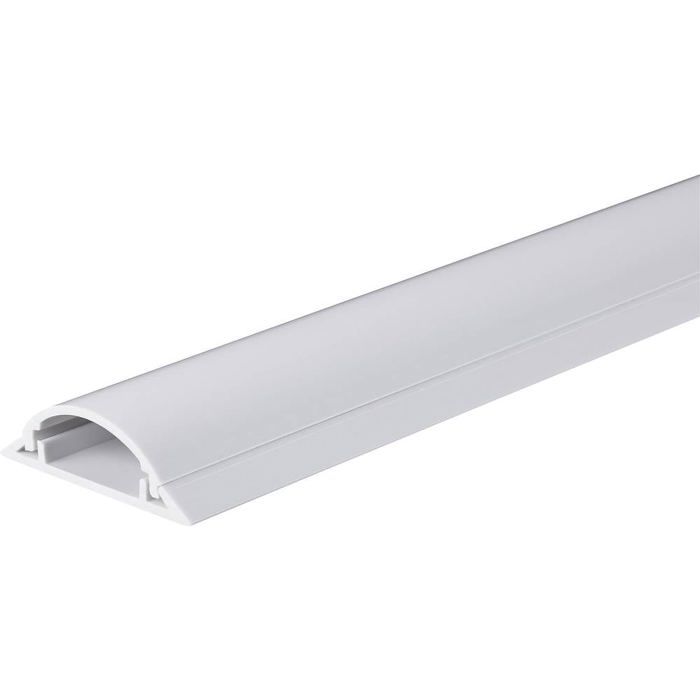 TRU COMPONENTS Protège-câbles 1572567 PVC blanc Nombre de canaux: 1 ...