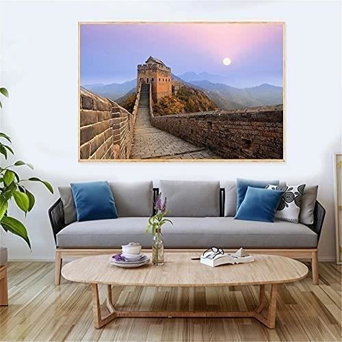 Decoration muraleChine la Grande muraille Tableaux Salon Toile Tableau ...