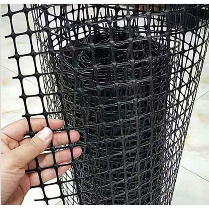 Black Mesh 2cm - 0.55 mx9m - Filet de sécurité anti fuite en plastique ...