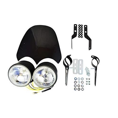 Moto Double Phare Kit 55W avec Écran et Montage Supports - Idéal pour ...