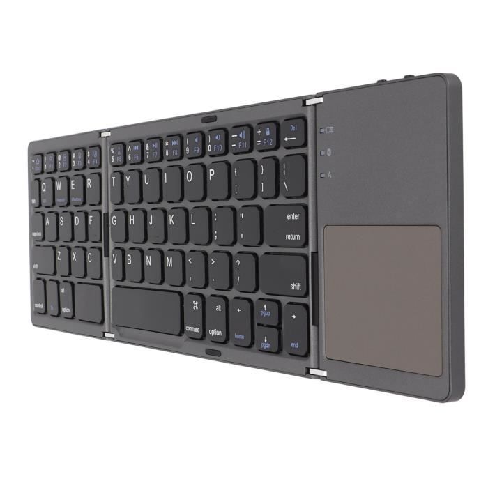 HURRISE Clavier sans fil pliable 3 Clavier Pliant avec Pavé Tactile 63 ...