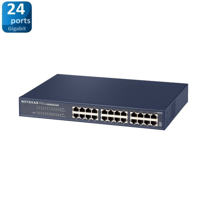 Netgear switch ProSafe 24 ports Gigabit JGS524E - Cdiscount Informatique