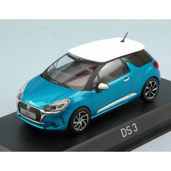 NOREV NV155261 CITROEN DS 3 2016 METALLIC BLUE W-WHITE ROOF 1:43 DIE CAST MODEL - VEHICULE ...