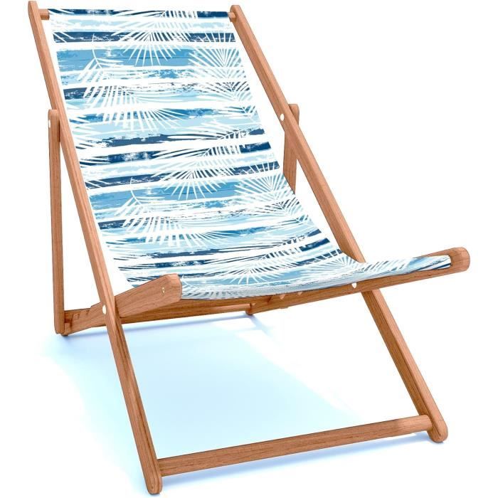 Holtaz Transat eois de hêtre Full Print Extérieur Jardin et Balcon ...