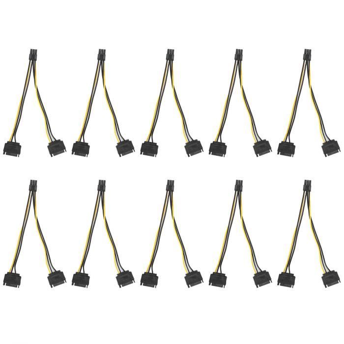 BEL-7423054891067-Cable SATA double Cable d'alimentation en Y double ...