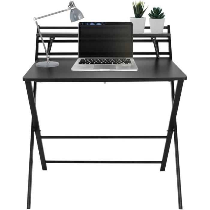 821013 Bureau D'Ordinateur Easy Clap 80X50 Table De Travail Pliante ...