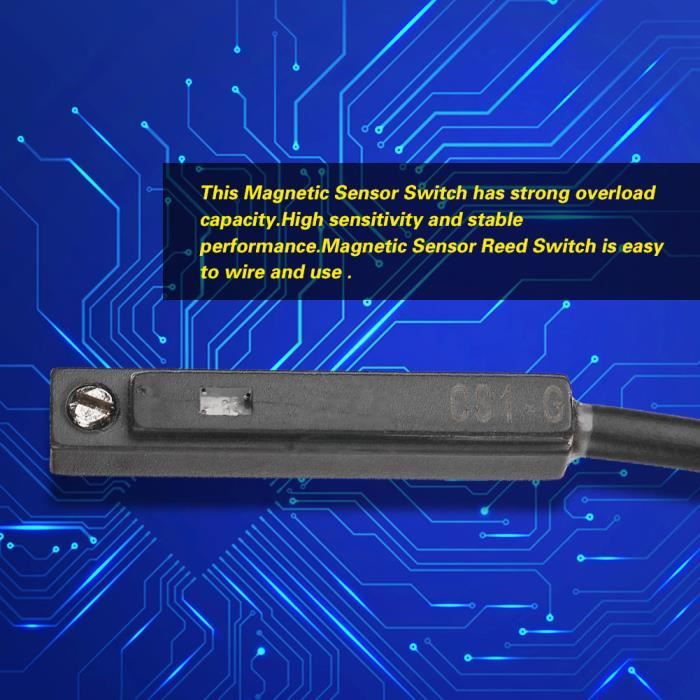VBESTLIFE Capteur magnétique Interrupteur à lames Commutateur ...