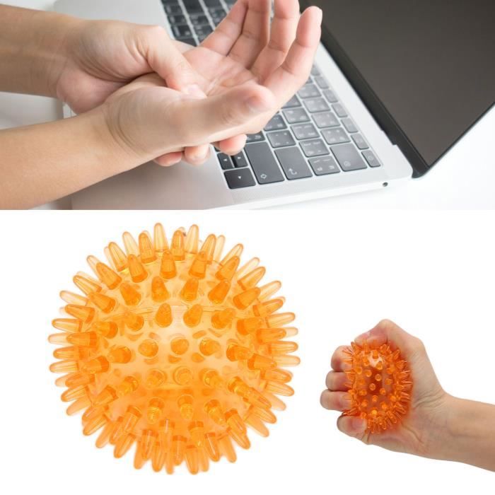 VGEBY balle de massage des mains Boule d'exercice de doigt creuse à ...