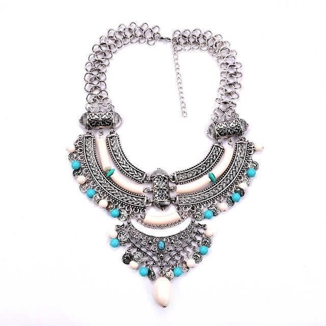 Grand col déclaration collier gitane Femme bohème ethnique Maxi collier ...