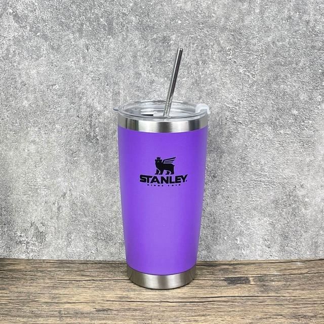 GOURDE BIDON,Violet-Name--tasse isotherme en acier inoxydable, avec ...