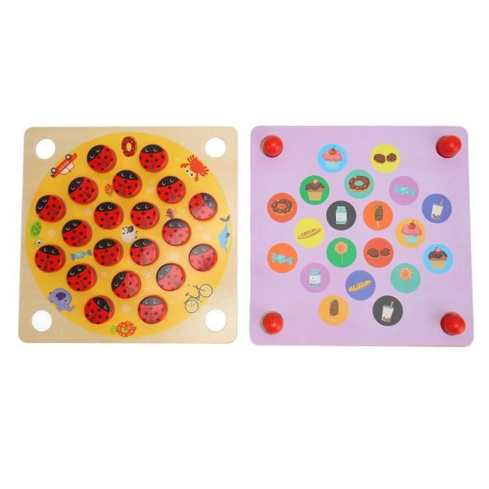 Jeu de mémoire Ladybug en bois pour seniors - ZERODIS - Mémory ...