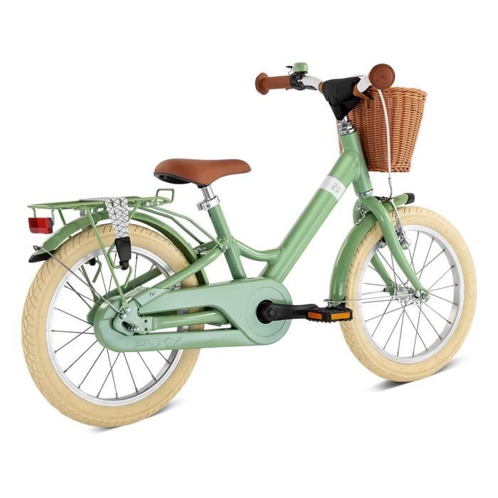 Vélo Enfant - PUKY - Youke Classic 16 - Rétro Vert - Freins avant et ...