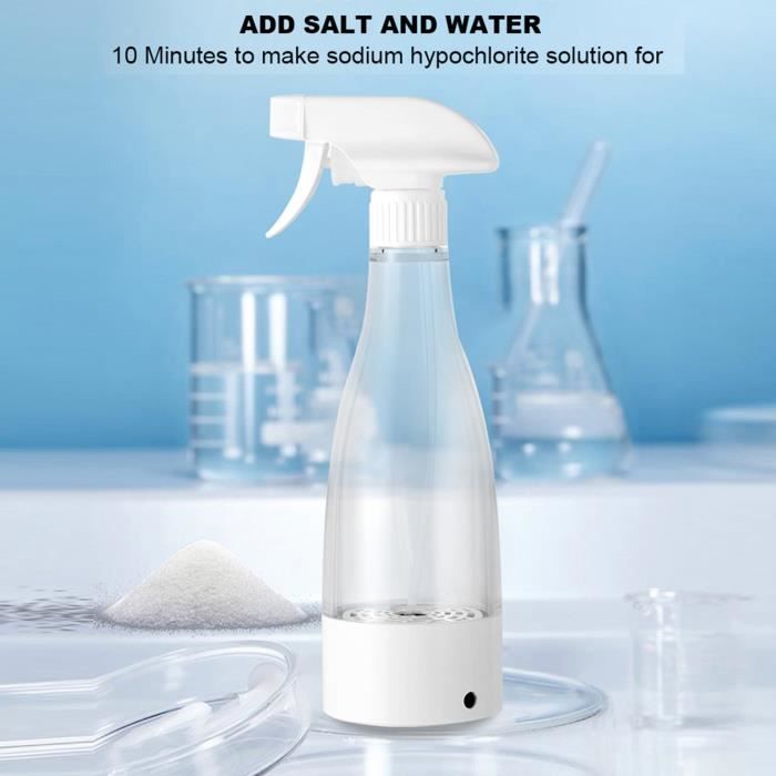 Zerodis Spray Compact Générateur de Sodium Hypochlorite Portatif 350ml ...
