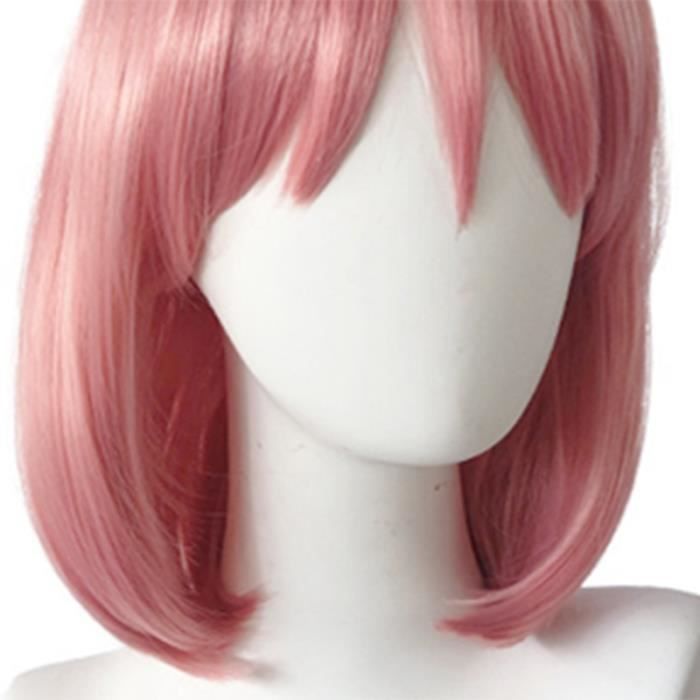 Zerodis Perruque rose de filles Perruques de Cosplay synthétiques ...
