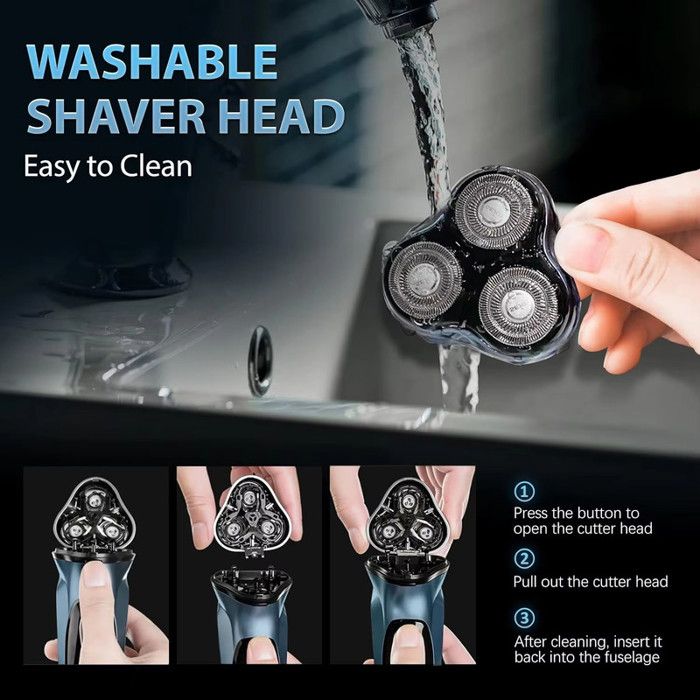 Rasoir électrique pour hommes rasoir électrique Rechargeable Machines à ...