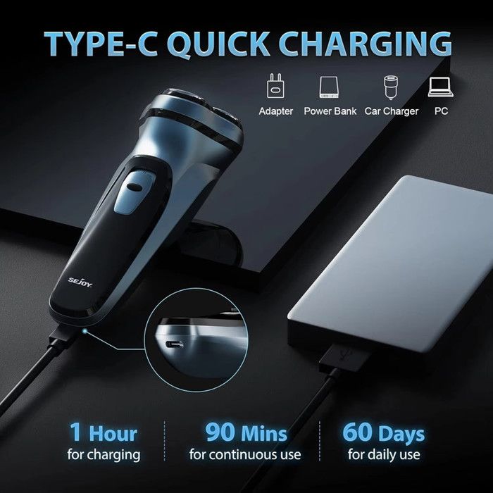 Rasoir électrique pour hommes rasoir électrique Rechargeable Machines à ...