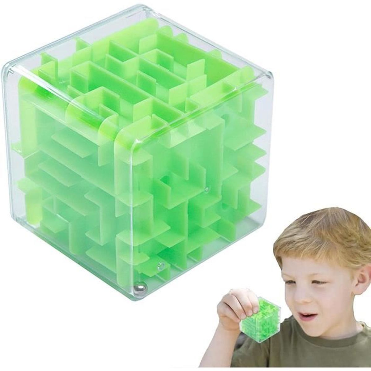 Cube Labyrinthe Jouet,Cube de Labyrinthe de Puzzle 3D pour Les Enfants ...