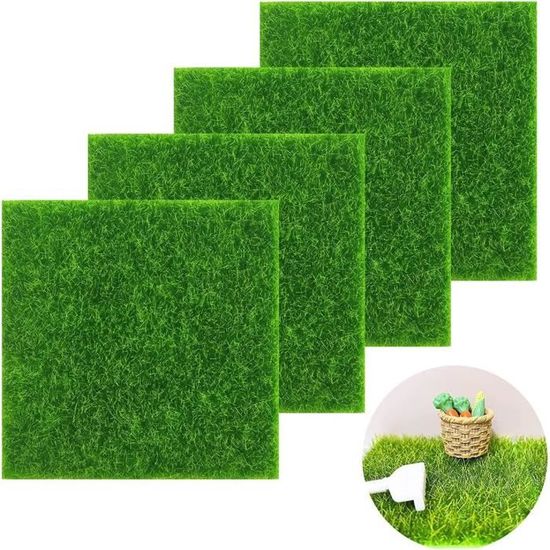 Tapis De Pelouse Verte Artificielle,Mini Simulation Gazons,Artificiel Miniature Herbe,Pelouse ...