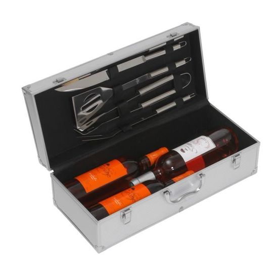 Coffret alu BARBECUE 2/3 blles - La cave Cdiscount