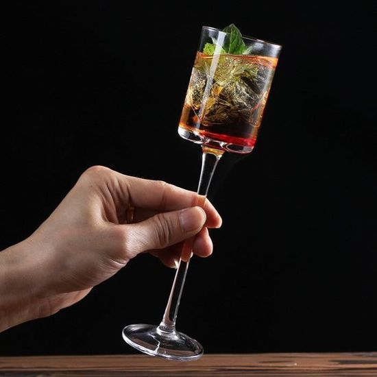Transparent 125ml Simple Art Short Tube Cocktail Brandy Champagne ...