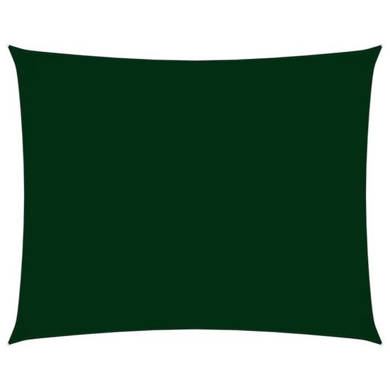 PAL-Voile de parasol tissu oxford rectangulaire 4x5 m vert foncé ...