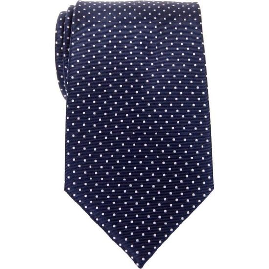 Cravate Moderne Mini Pois Tissé En Microfibre - TRAHOO - Homme - Bleu ...