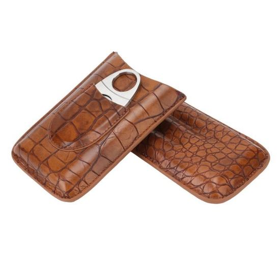 VBESTLIFE Cigare En Cuir Cas Etui à cigares en cuir pour 3pcs Cigares ...