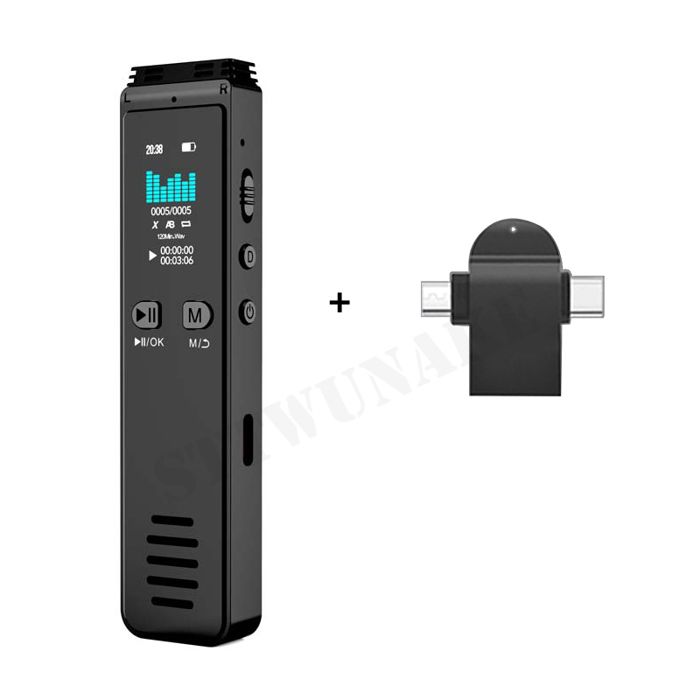 Enregistreur vocal audio Bluetooth,dictaphone statique,micro écoute à ...