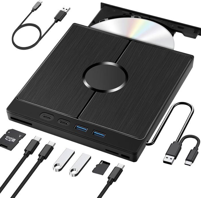 Lecteur Dvd Externe, Usb3.0 Externe, Lecteur Dvd Externe Avec Lecteur ...