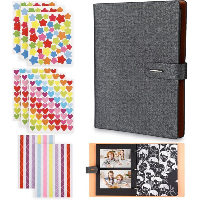 Album Photo Scrapbooking,Album Scrapbooking DIY avec Noires 30 Pages ...