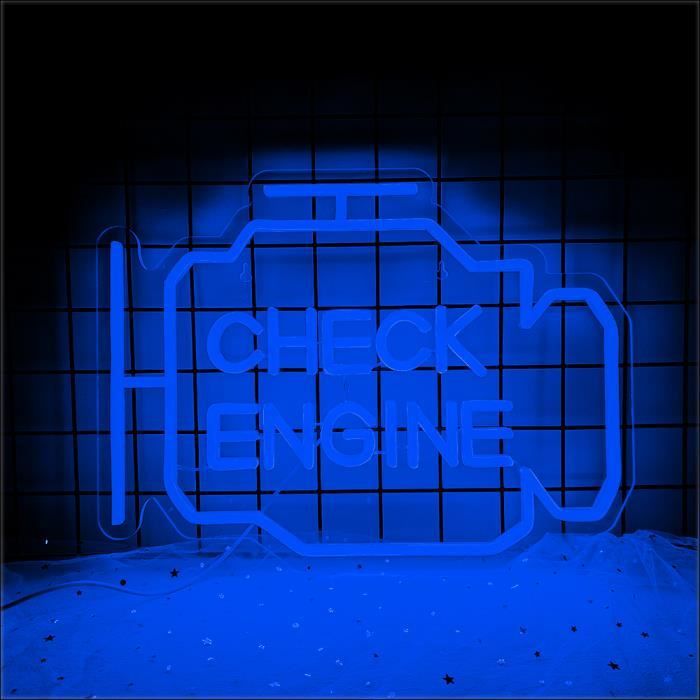 5W - bleu - panneau néon Led pour contrôle de voiture, lumière pour ...