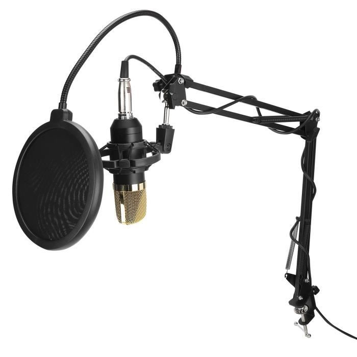 Akozon Kit de micro d'enregistrement professionnel Ensemble de ...